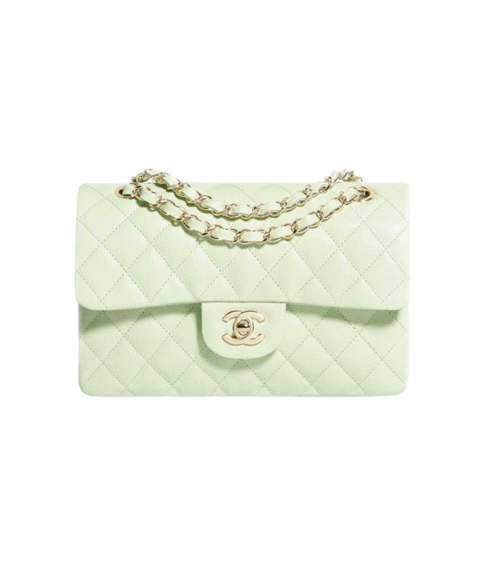 Chanel Classic 9” Light Green GHW - TheBrandnameRental เช่ากระเป๋าและ ...